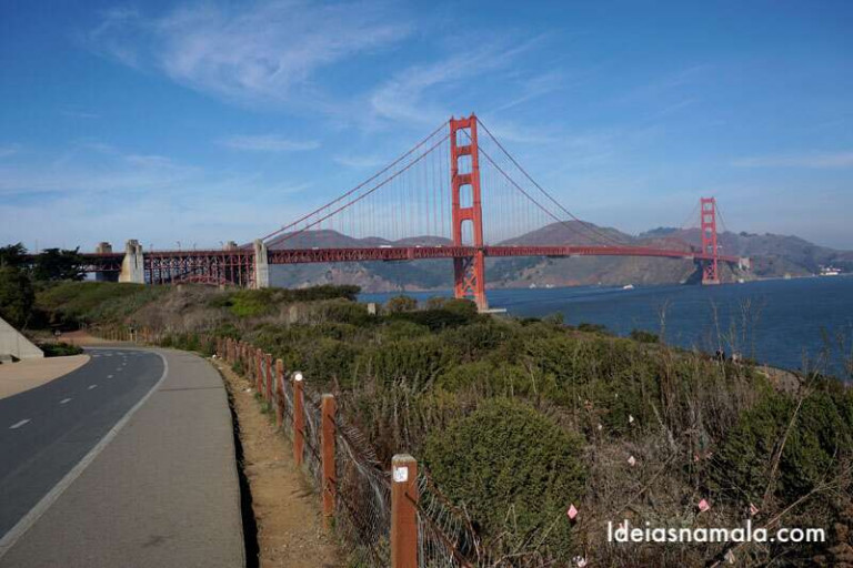 Passeio de bicicleta pela Golden Gate em San Francisco